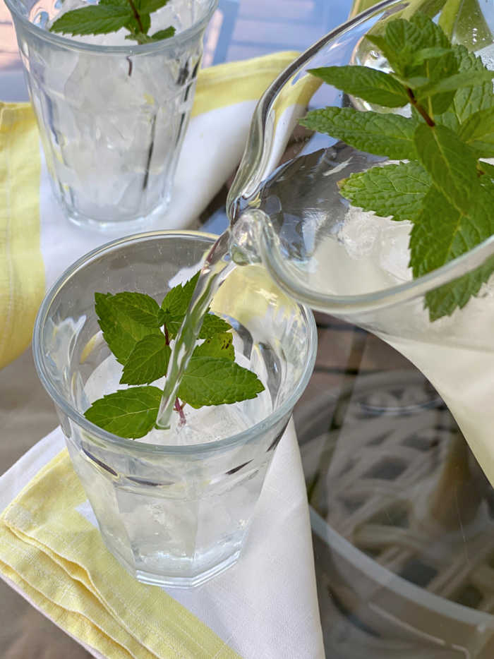 Easy 10 Minute Mint and Basil Lemonade Recipe